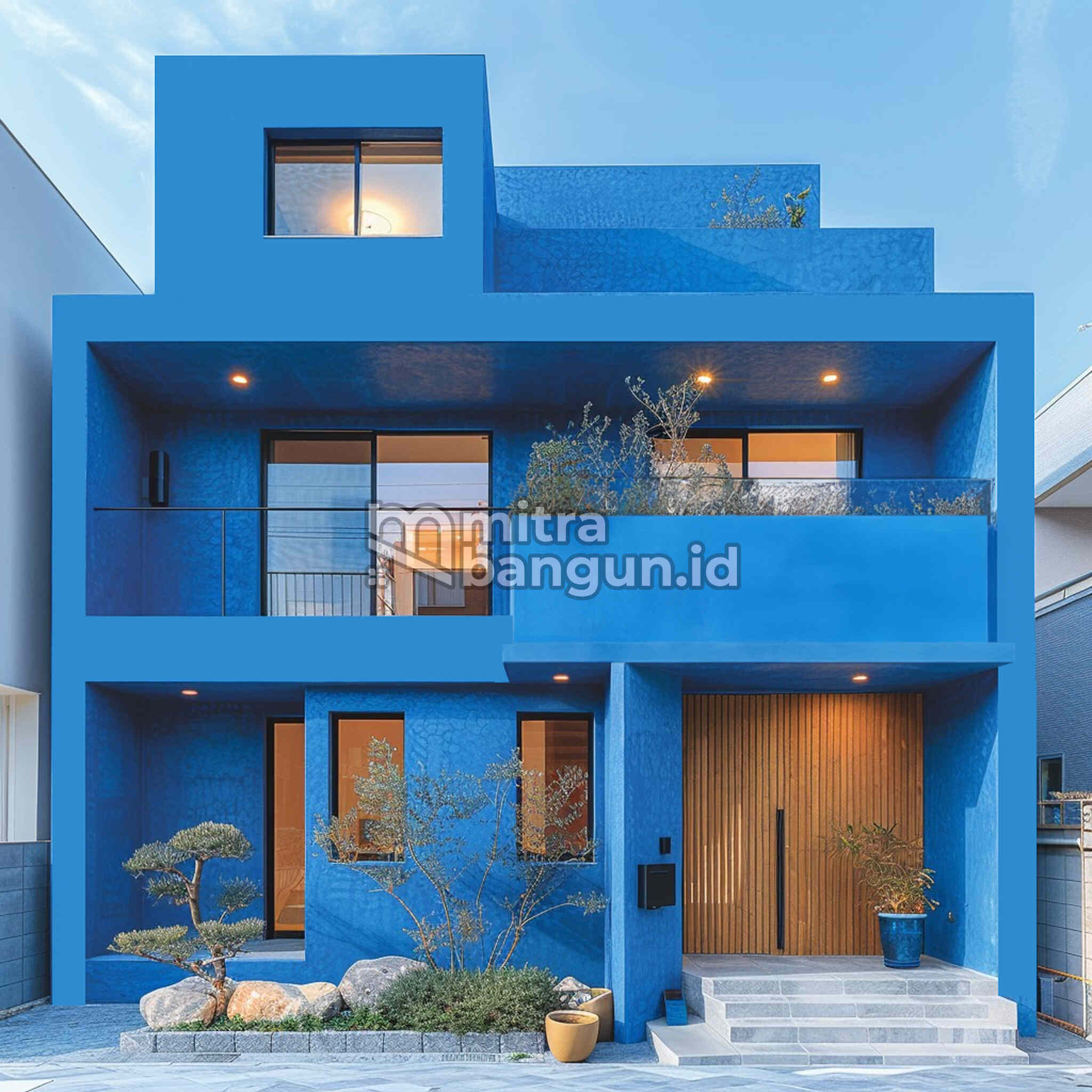 Intip 11 Desain Rumah Minimalis Biru yang Sangat Inspiratif