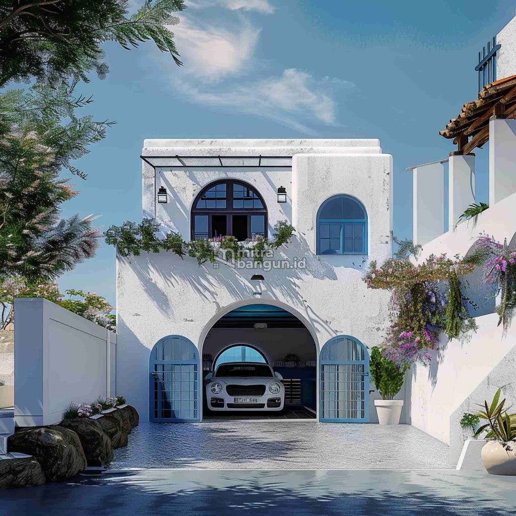 7 Ide Rumah Gaya Santorini yang Bikin Bahagia di Hati