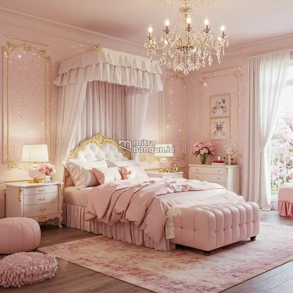 7 Kamar Warna Pink: Dekorasi dan Desainnya Cocok!