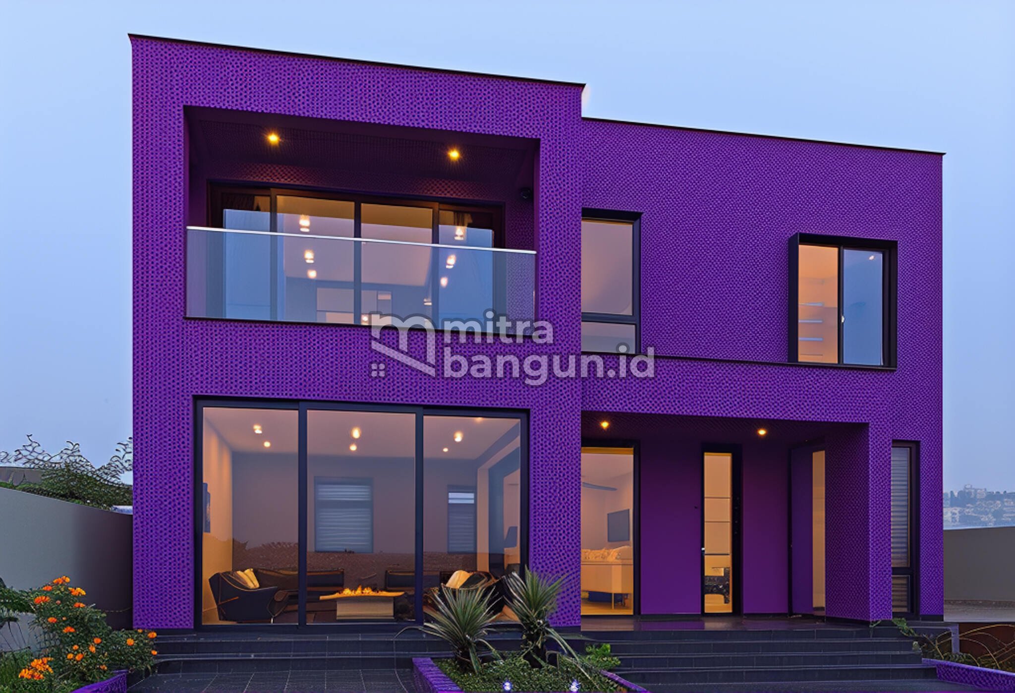 Macam-Macam Warna Cat Rumah Ungu Beserta Penjelasannya - Mitrabangun.id