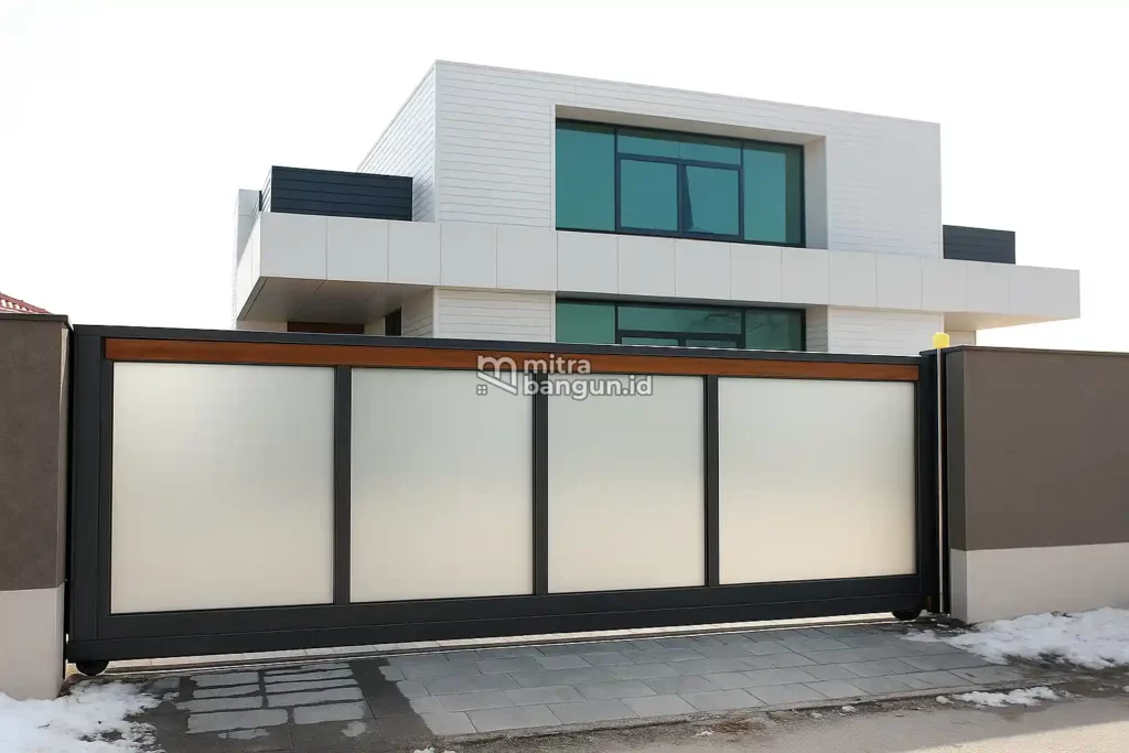 7 Model Pintu Pagar Dorong Minimalis yang Dilengkapi Gambar