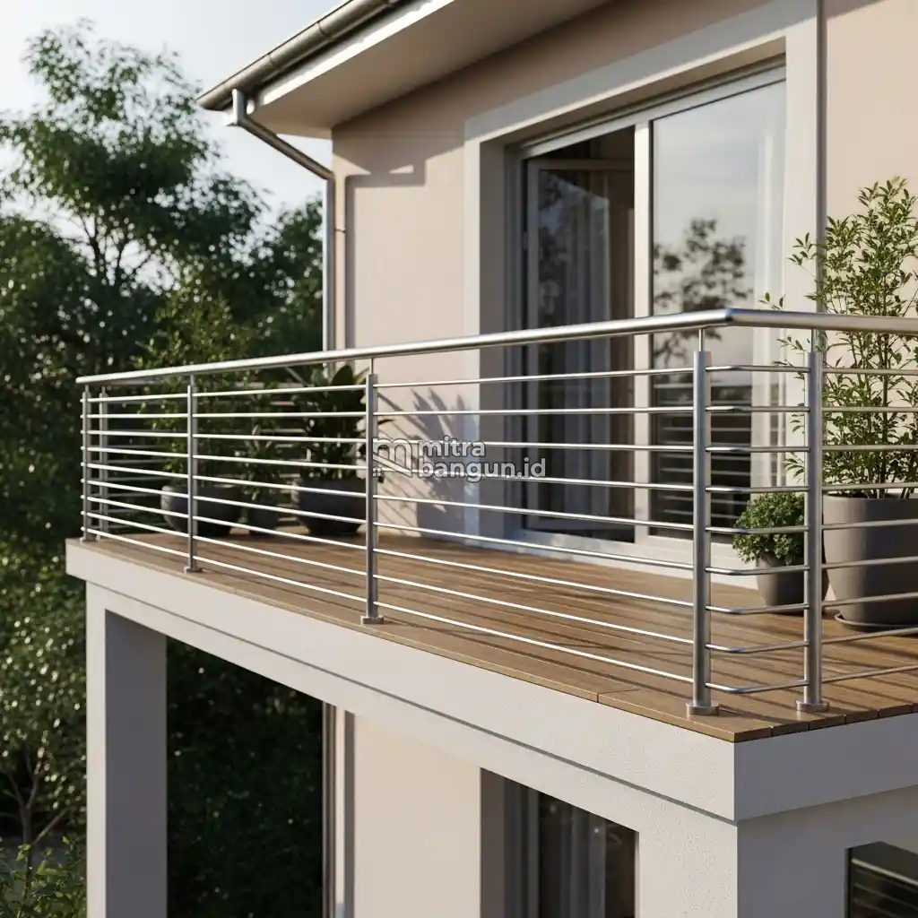 12 Contoh Pagar Balkon Minimalis Terbaru yang Menarik Dilihat ...