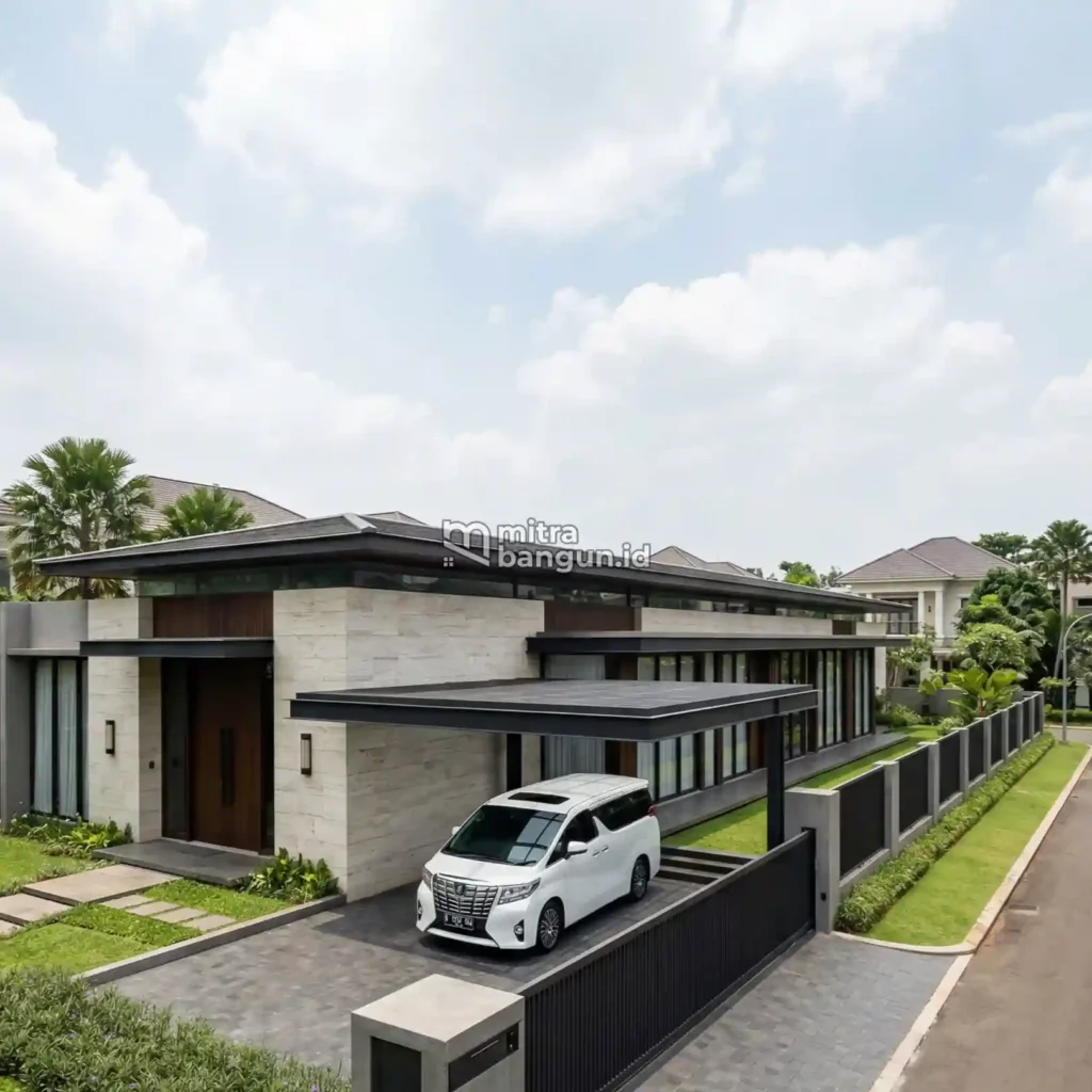 9 Desain Rumah Memanjang ke Samping, Lengkap Ada Denah